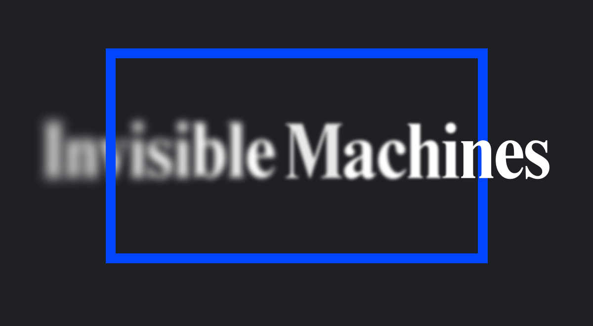 Invisible Machines — Christoph Rauscher